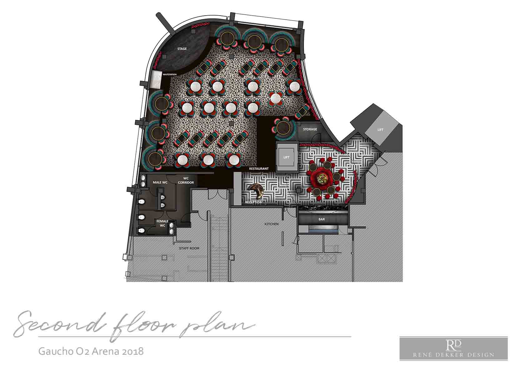 Gaucho O2 Arena Design Concepts : Luxury Restaurant Interior