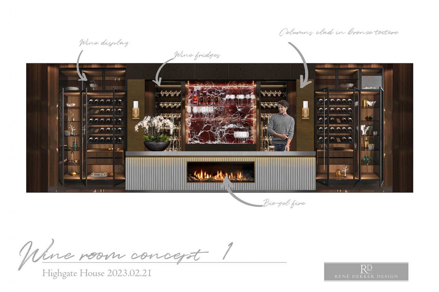 Highgate House Wine Room | Luxury Wine Room Remodel